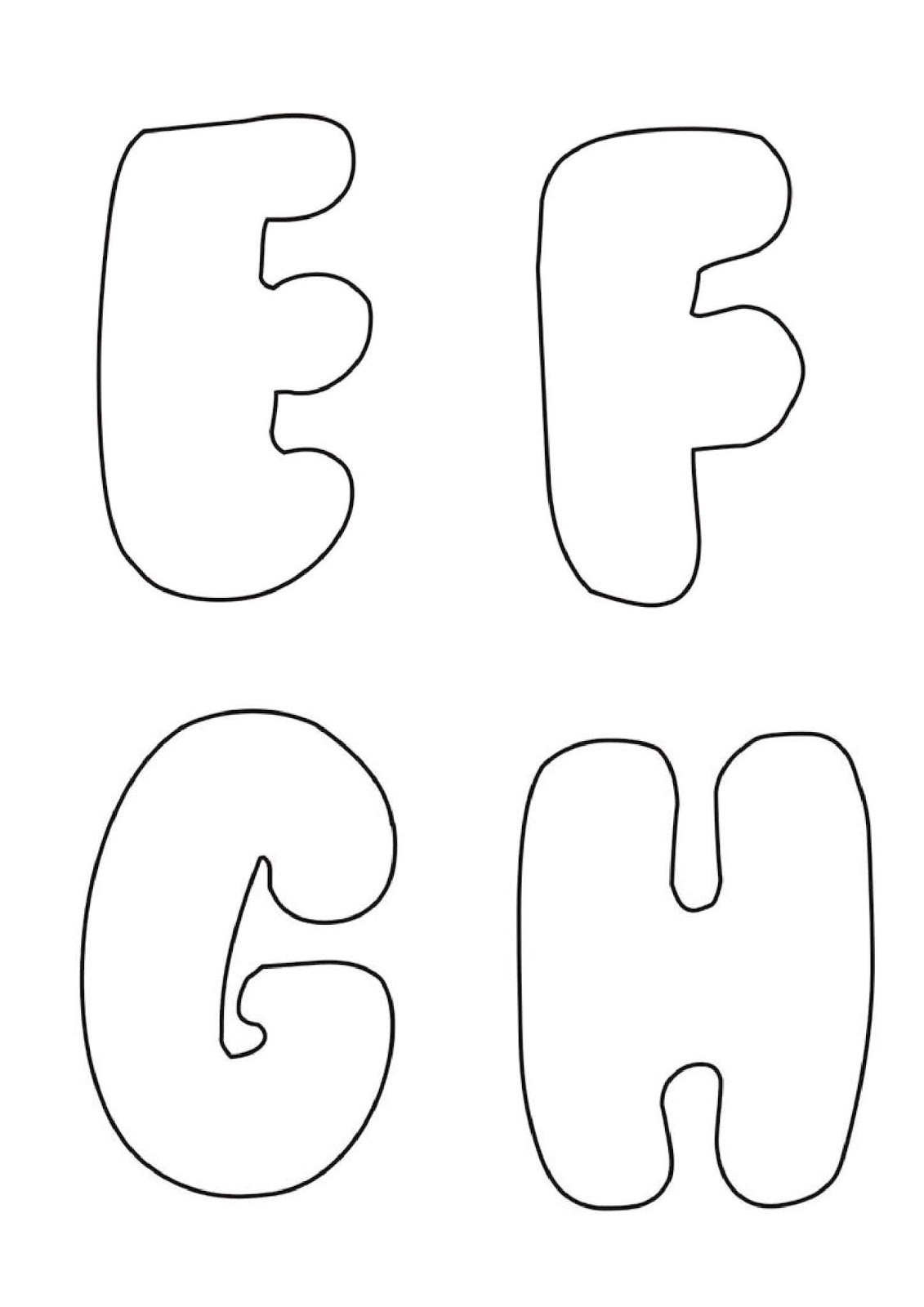 Abc - Letras Do Alfabeto Para Imprimir: 60 Moldes Do Alfabeto Lindos