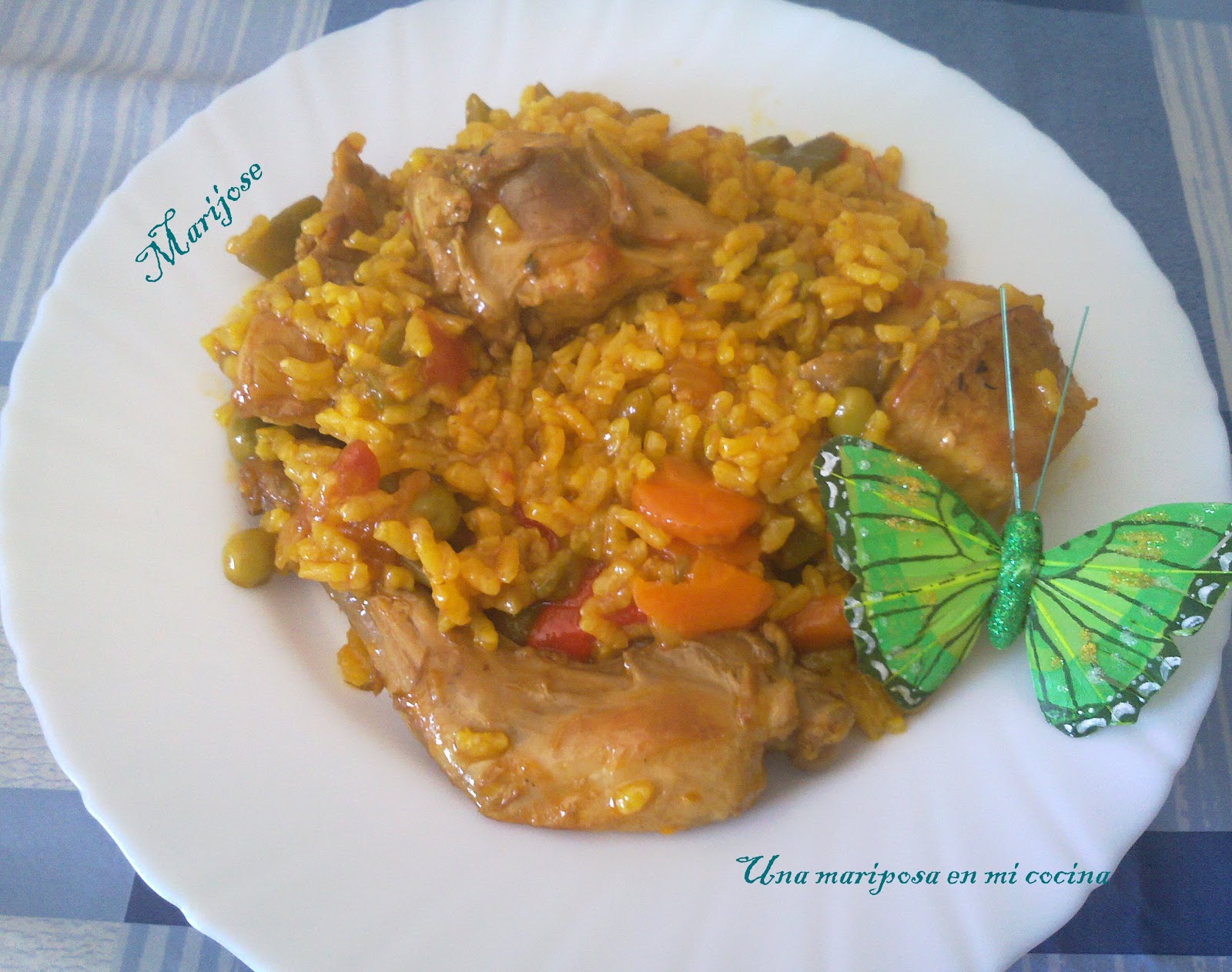 Una mariposa en mi cocina: Paella de conejo