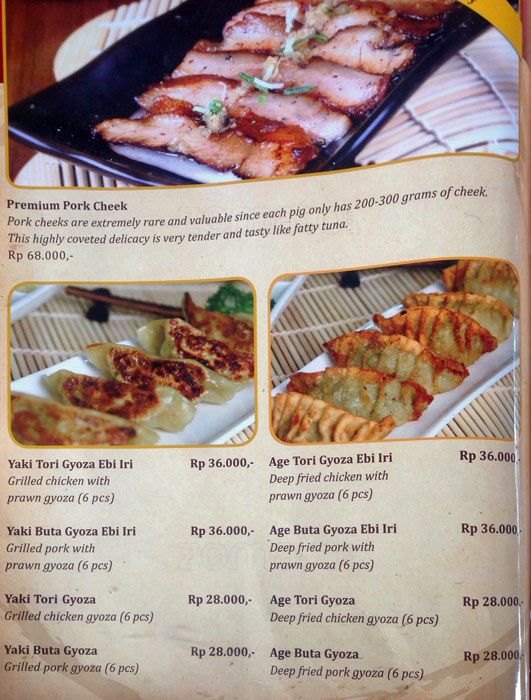 Harga Menu Ikkudo Ichi Kelapa Gading Restoran Ramen, Jepang