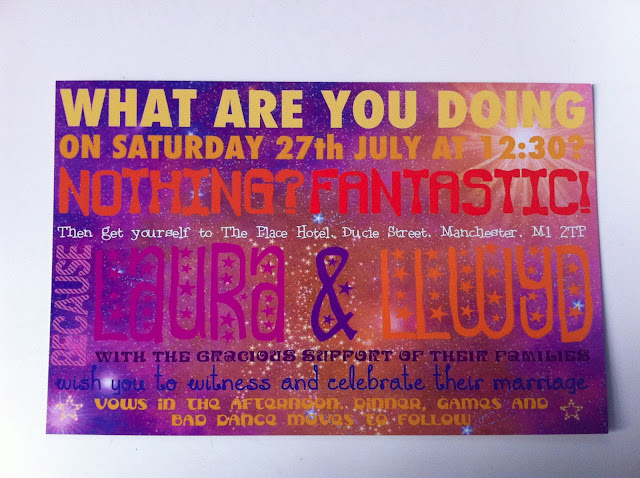 DIY funky wedding Invitations | Laura Orton