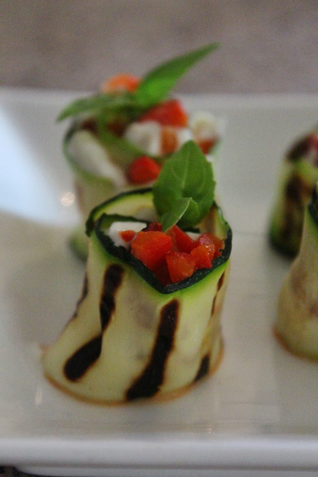FLOWER POT KITCHEN: GLUTEN FREE VEGETARIAN STUFFED ZUCCHINI CANAPES