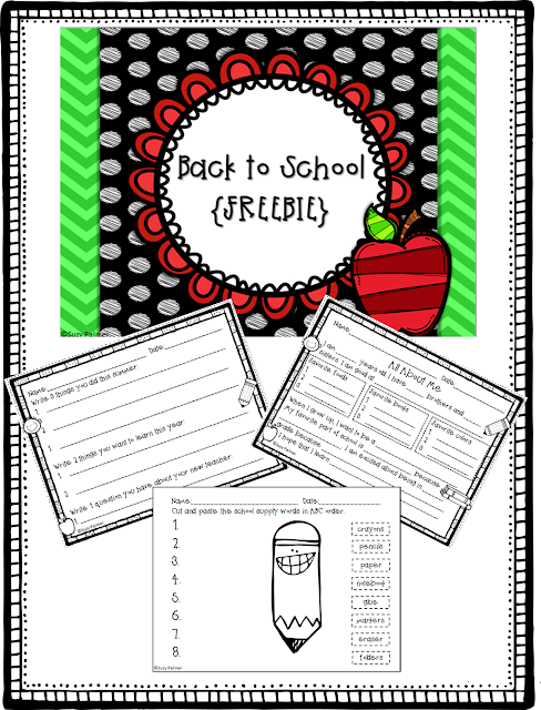 On the Go Teacher Mama: Back to School FREEBIES link up