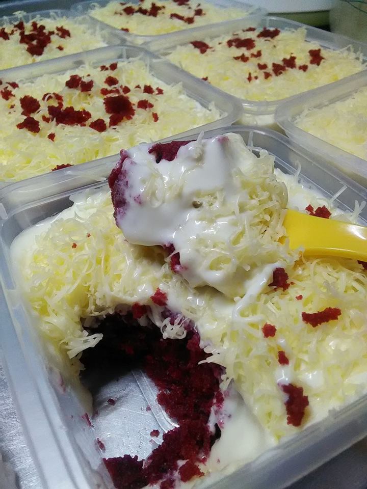 Resepi Kek Red Velvet Sukatan Cawan Cheese Leleh