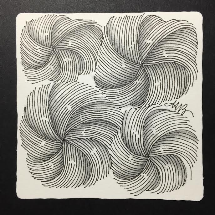 Tickled To Tangle: Frost Flower to Sooflowers - Tangling on a Plane