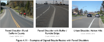 A view from the cycle path: Ontario Traffic Manual "Bicycle Facilities ...