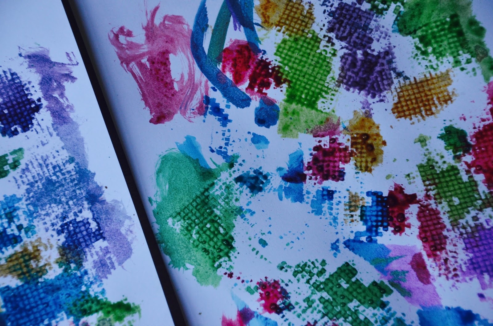 Aunt Tami's House: Press, Paint, Pull {Toddler Art}