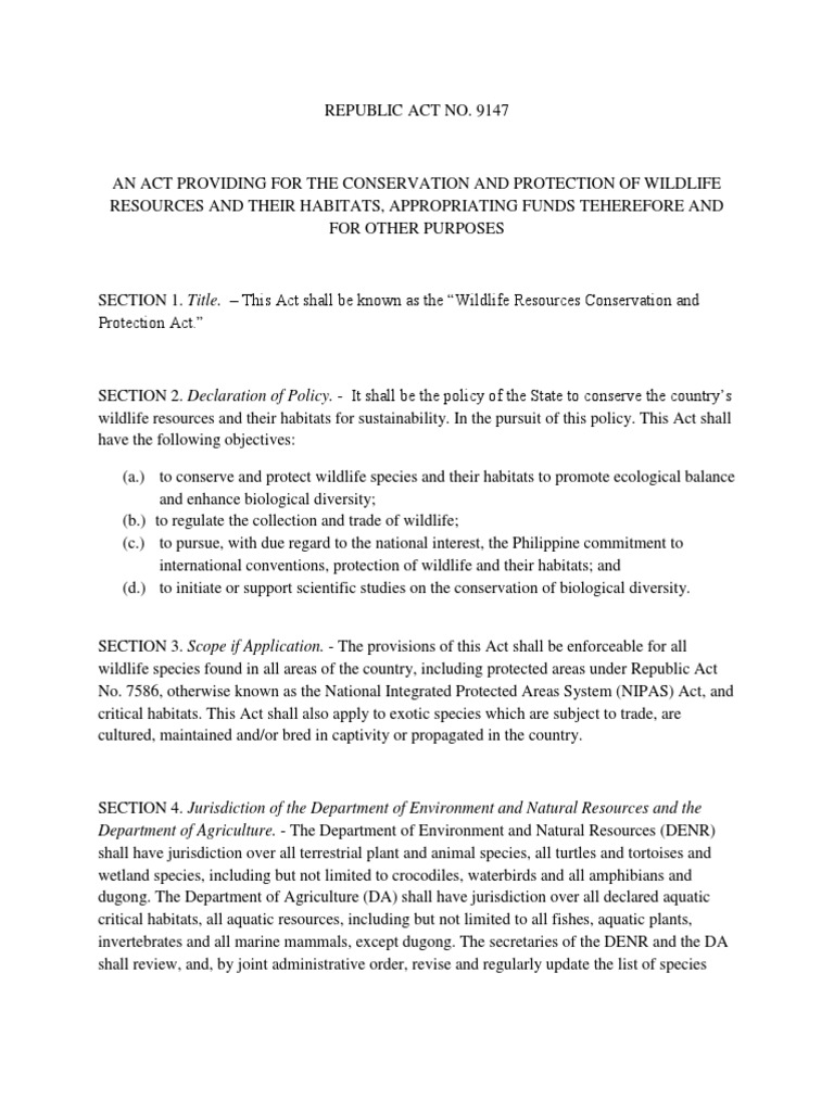 ra 9147 - philippin news collections