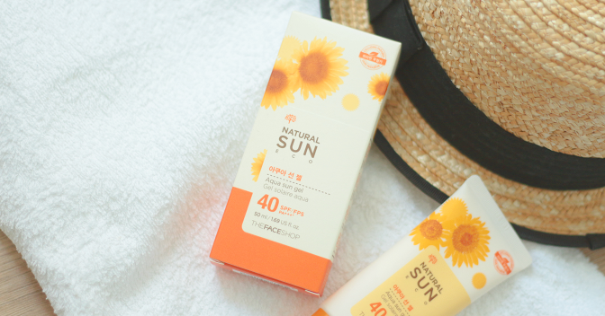 Review: The Face Shop - Natural Sun Eco Aqua Sun Gel SPF40 | Memorable ...