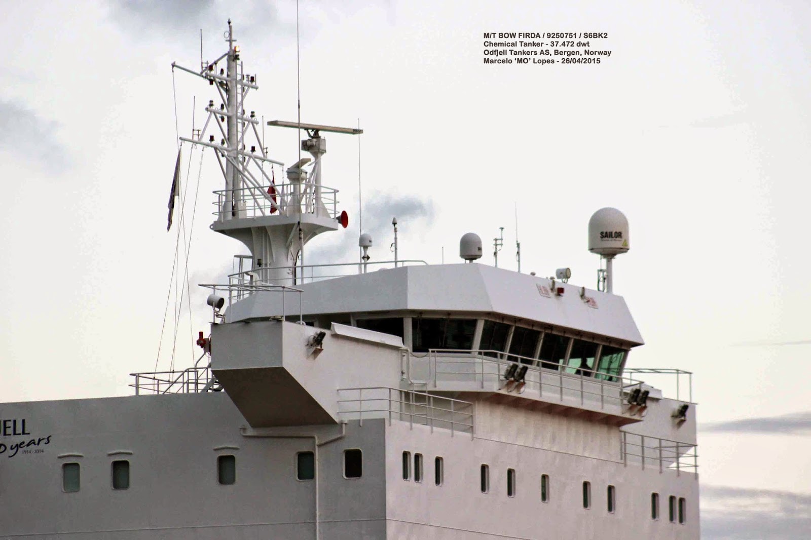 Santos Shiplovers: M/T Bow Firda / S6BK2 - Leaving Santos 26/04/2015