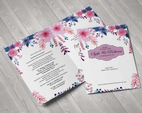 Undangan vintage - Cetak Undangan Murah Di Jambi