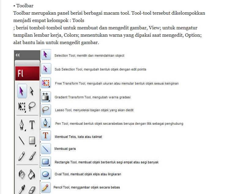 BELAJAR ADOBE FLASH PLAYER ( SOFTWARE ANIMASI )