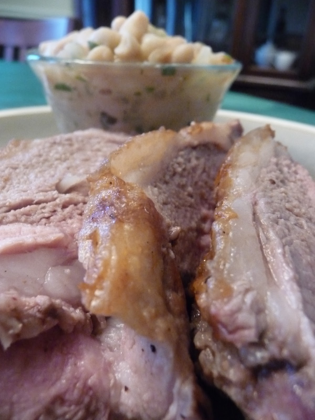 Chef Bolek: Gigot d'Agneau a la Bretonne (Roast Leg of Lamb with White ...