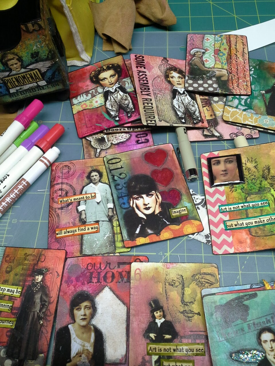 MollyFitzDesigns: Altered cards | Art trading cards, Artist trading ...