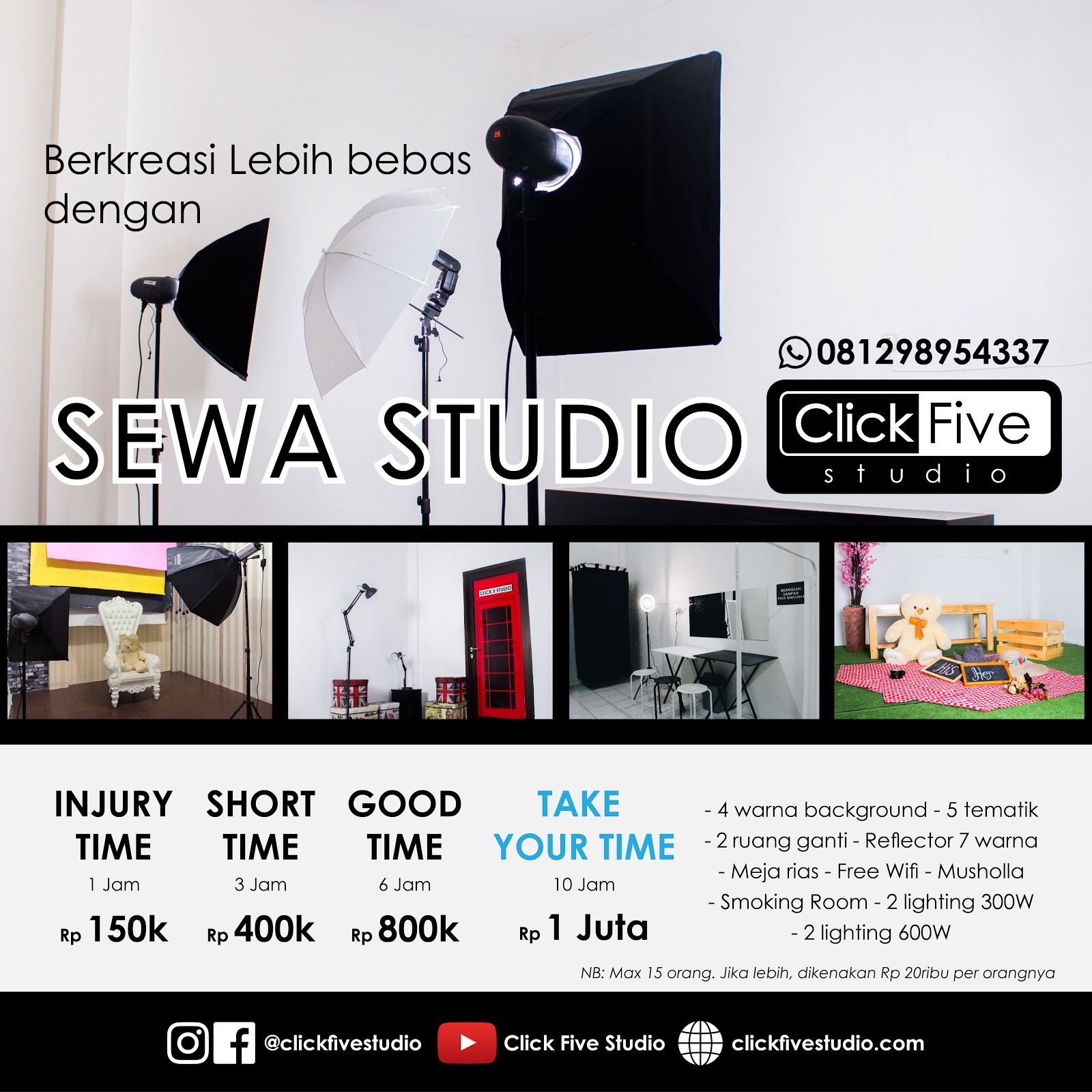 Arinaldo Edo: Sewa Studio Foto Click Five Studio