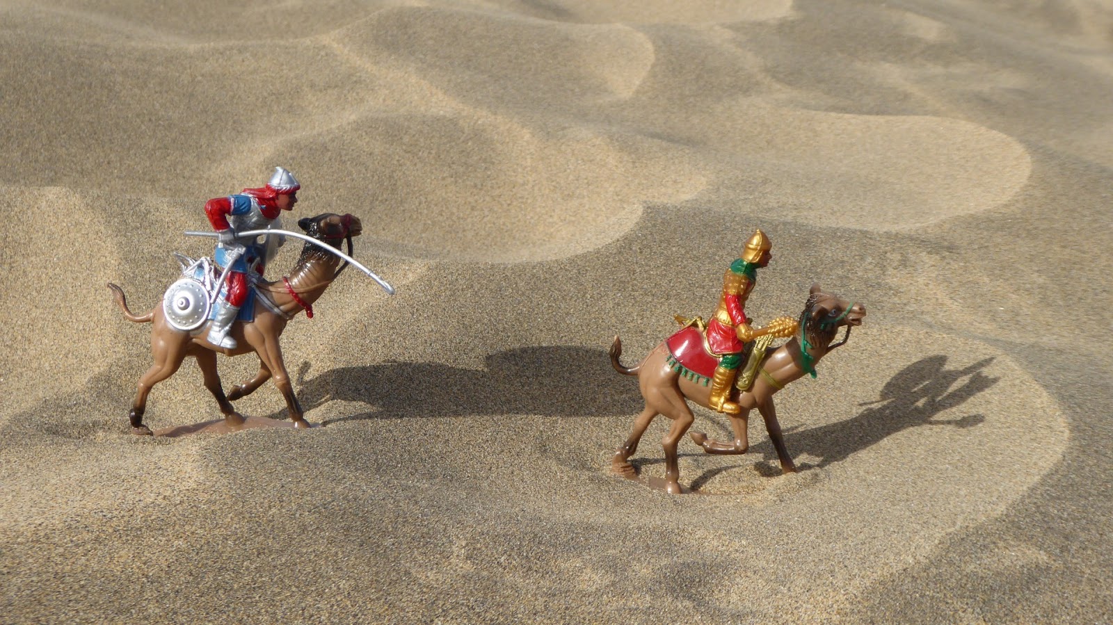 Toy soldiers and real battles: Crusaders vs Saracens.