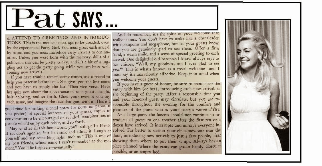 My Pretty Baby Cried She Was a Bird: "How To Be a Party Girl" (Pat ...