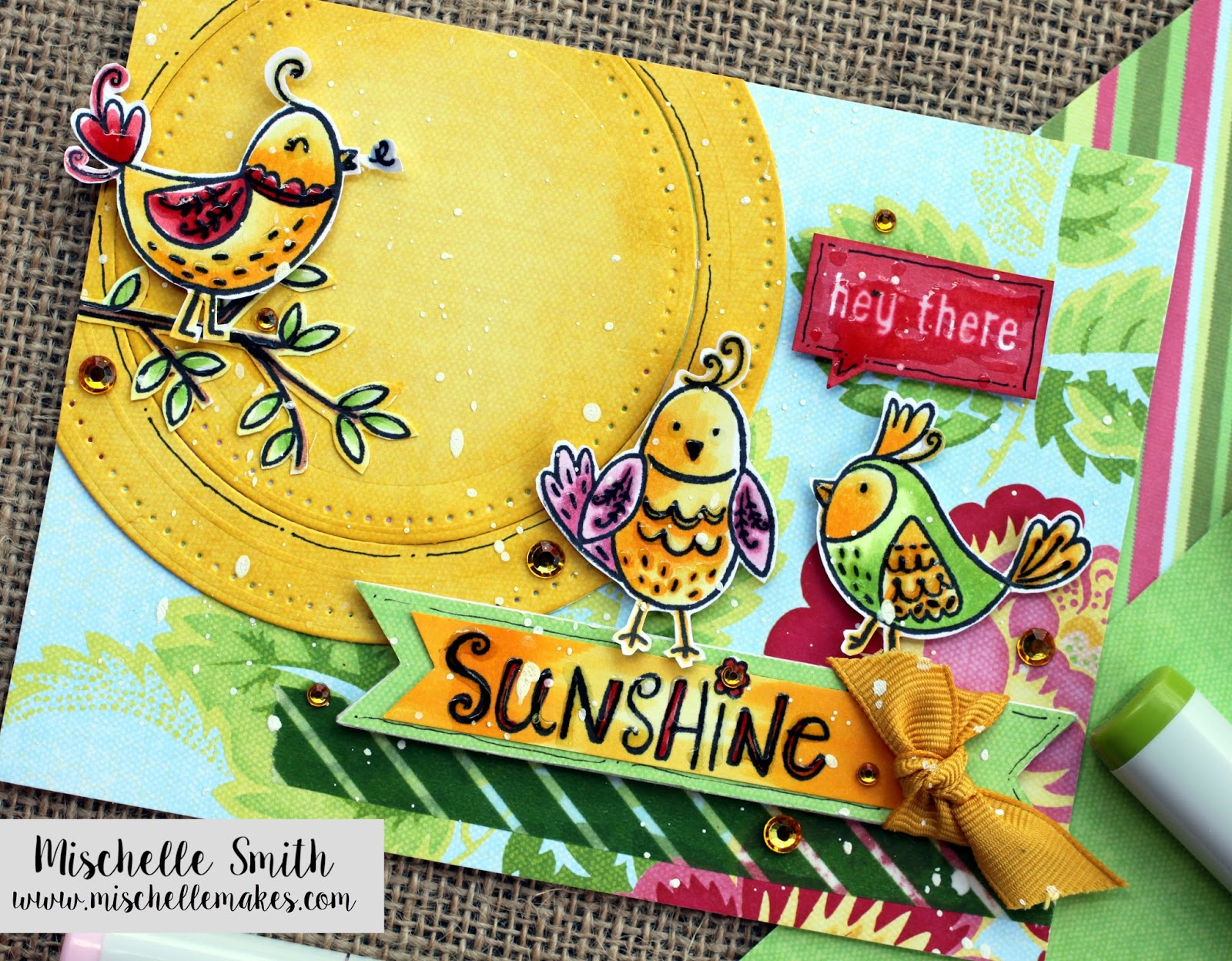 #199 Sunshine Challenge Card - Mischelle Smith