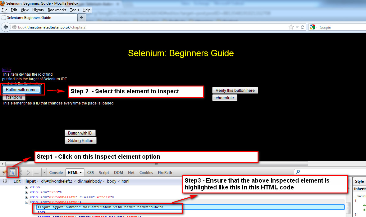 Selenium-By-Arun: 298. Locate UI elements by Name
