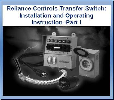 Reliance Controls Transfer Switch: Installation and Operating ...