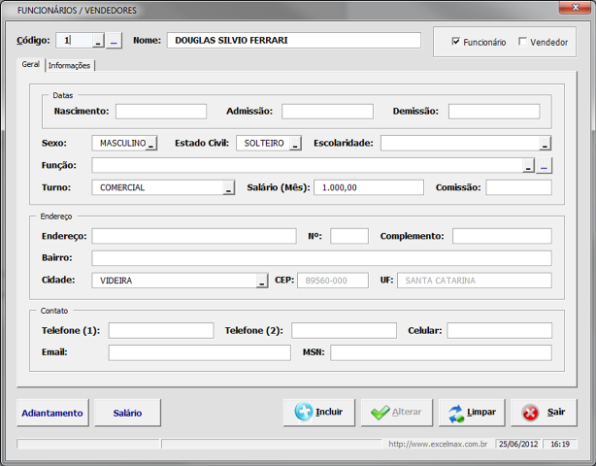 Sistema Desenvolvido Em Excel E Vba Cadclifor Excelmax Soluções E Controles