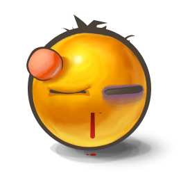 Beaten Emoticon | Symbols & Emoticons