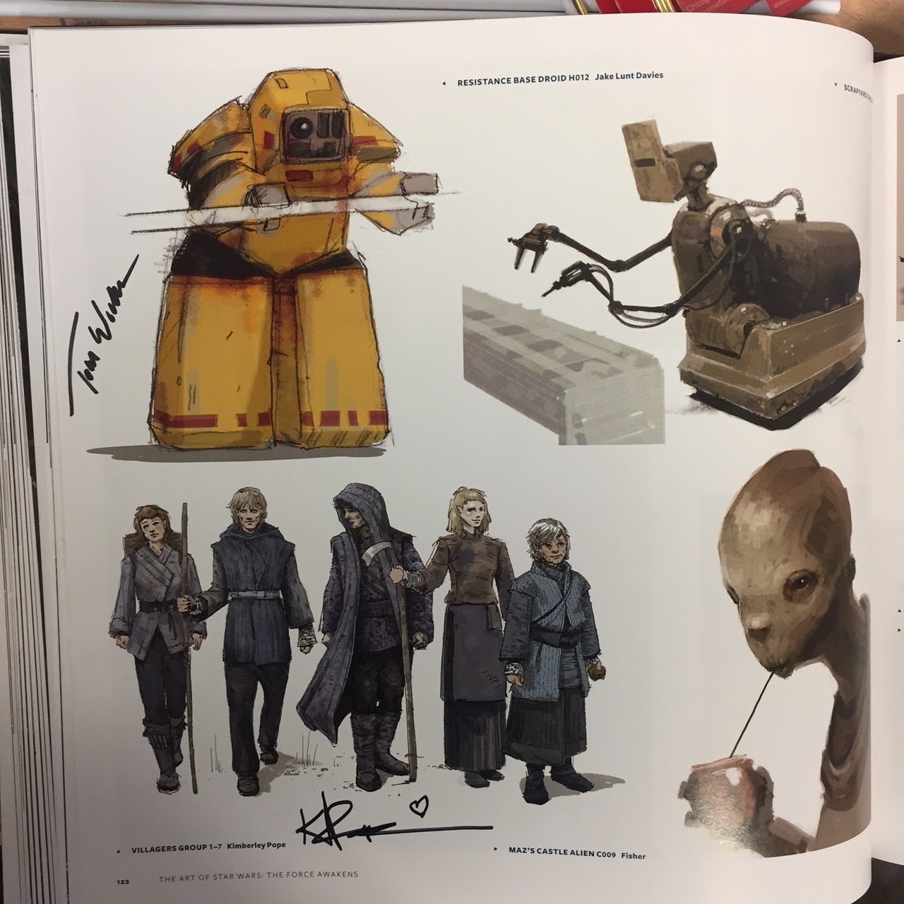 The Art of "The Force Awakens" Signed Book: More creature and droid ...