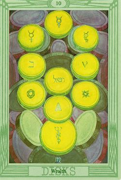 Dziesiątka Denarów | Odcienie Tarota