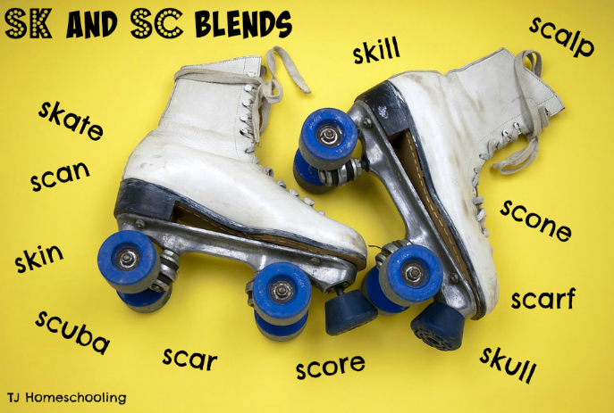 Beginning S Blends: SC, SK, SL, SM, SN, SP, ST, SW | TJ Homeschooling