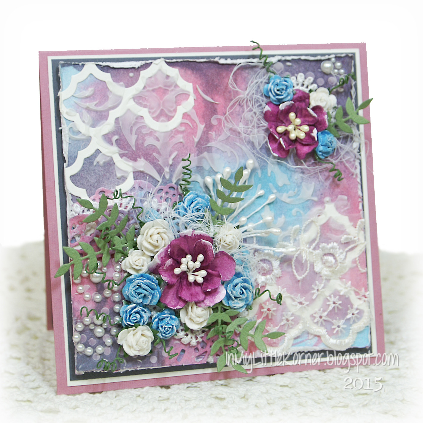 In My Little Korner Flowery Mixed Media All Occasion Card in-my-little-korner-flowery-mixed-media-all-occasion-card