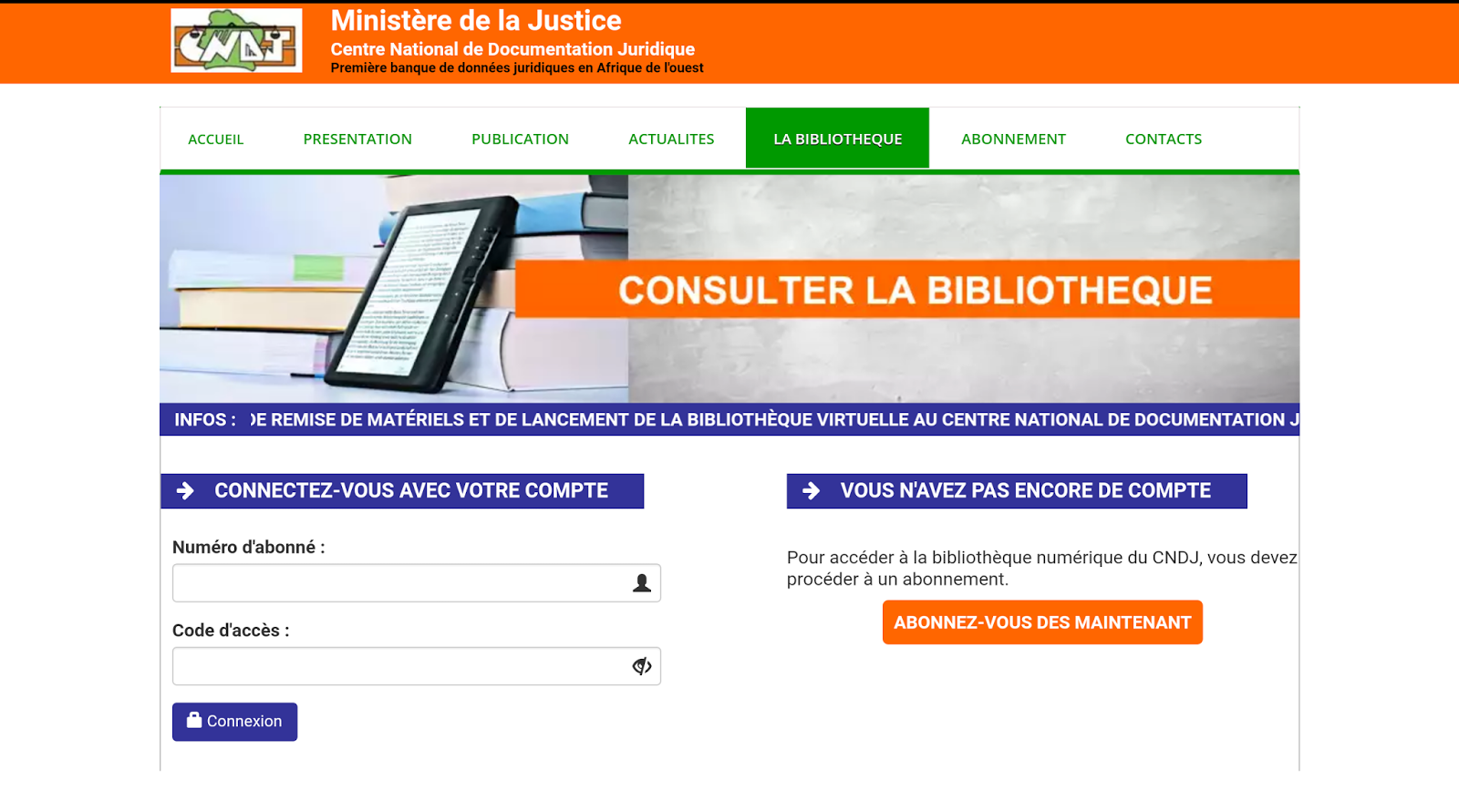 Nouveau : Mise en place d'une bibliothèque juridique en ligne ouverte au grand public - Ivoire ...