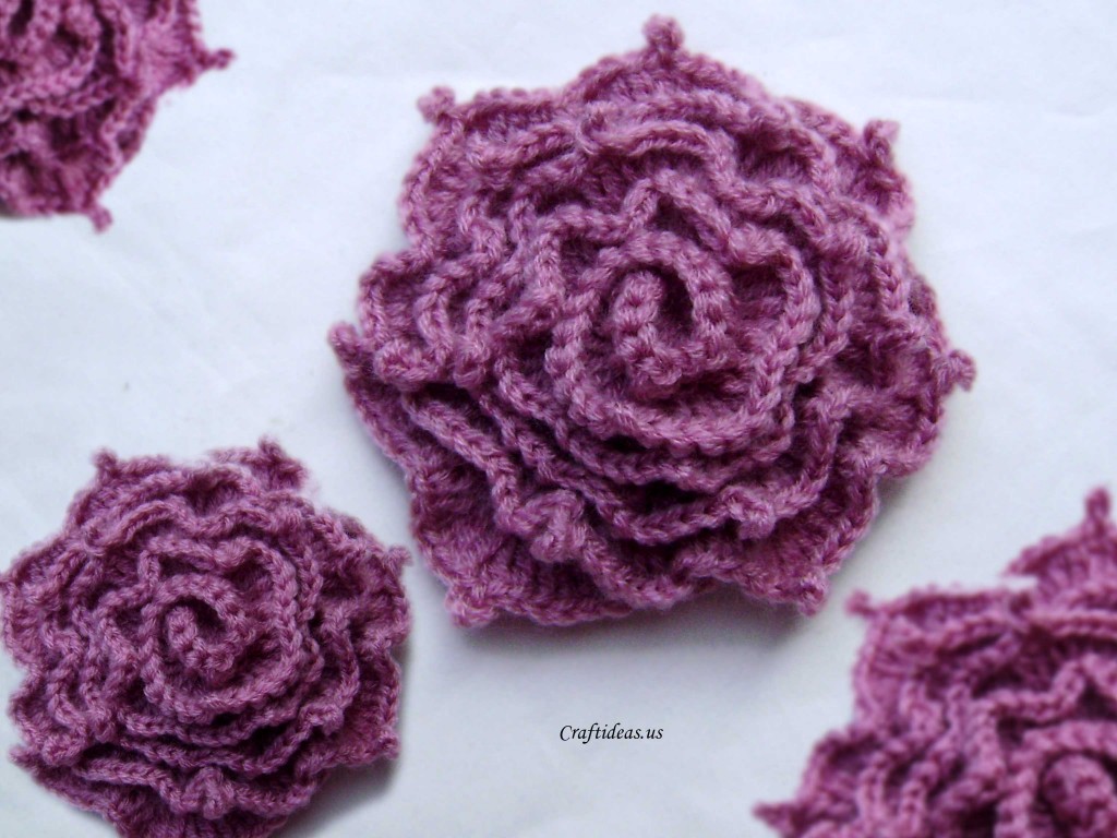 Ergahandmade: Crochet Rose + Free Pattern Step By Step