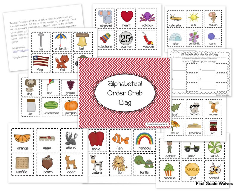 Ms. Wilson's Wolves: ABC Order Freebie and More Mystery Pictures!!!