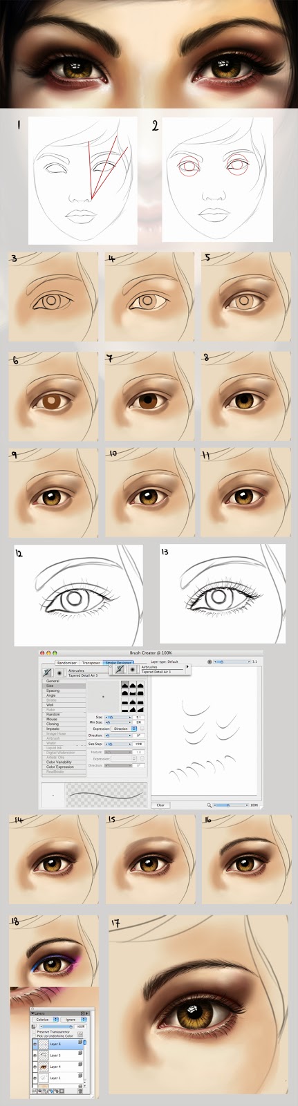 Concept Art Reference: Digital Eye Tutorial