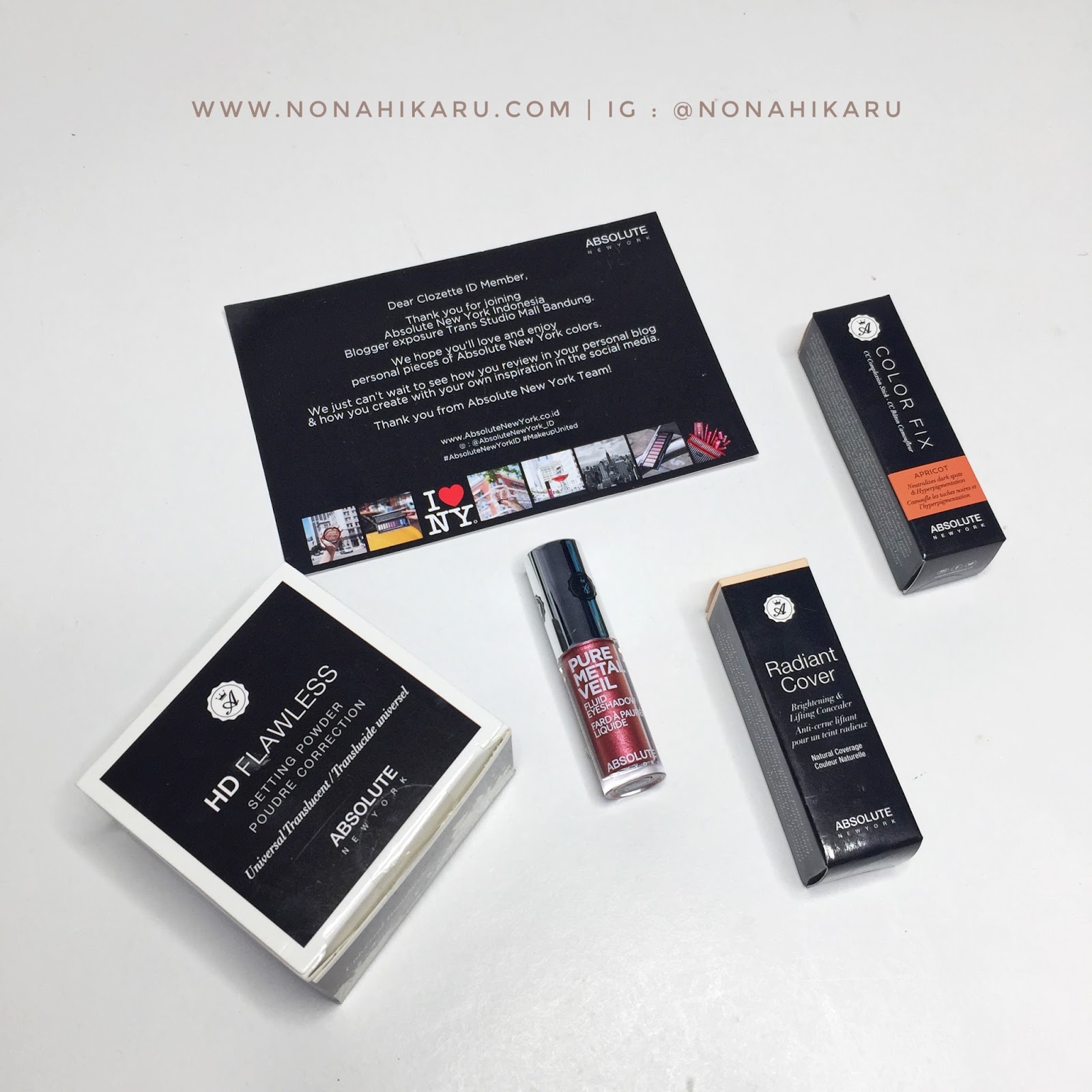REVIEW : PRODUK ABSOLUTE NEW YORK - Beauty & Travelling