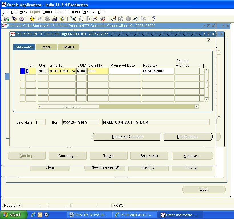 Oracle Apps Epicentre: Purchase Order Creation