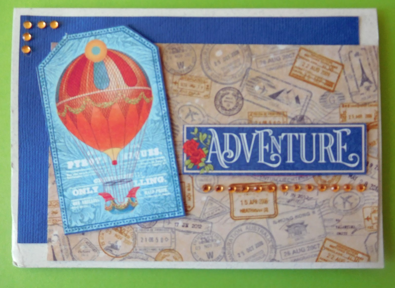 HAND MADE CARDS........ Ideas and Inspiration: A BON VOYAGE OR BIRTHDAY ...