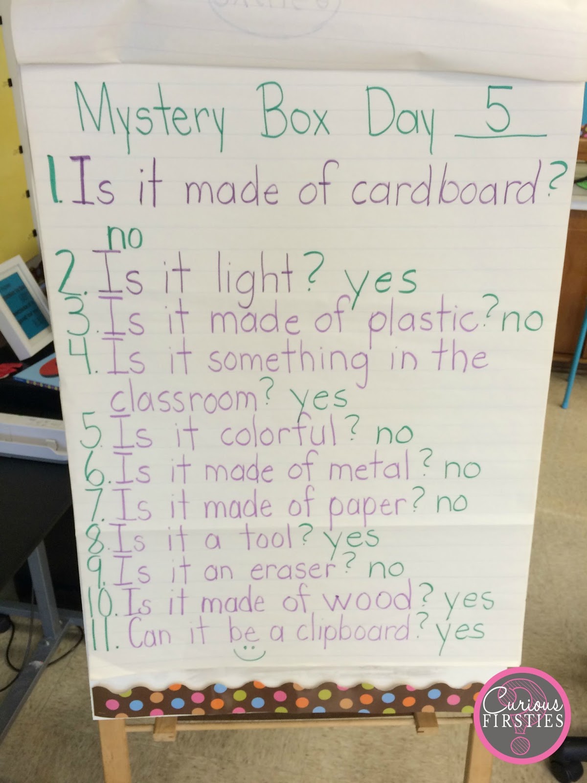 Curious Firsties: Mystery Box: Introducing Questioning