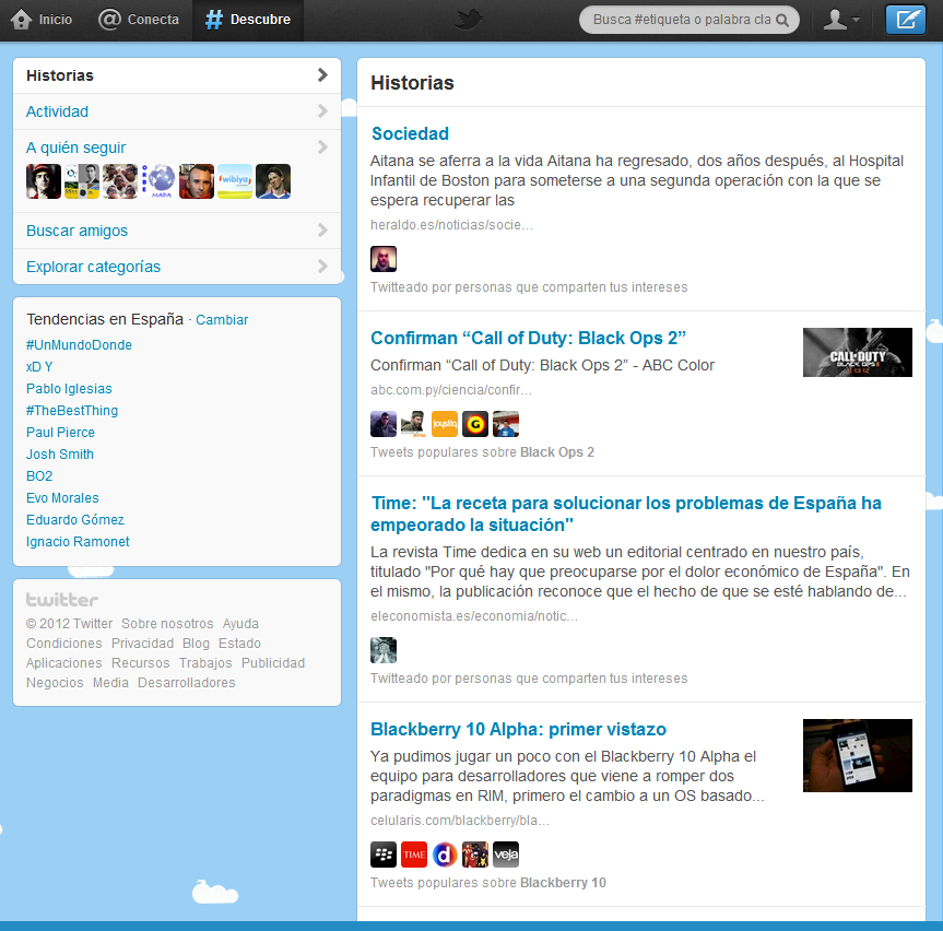 Twitter mejora el contenido en "Descubre" y algunos cambios más ...