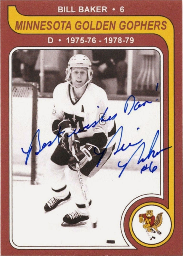 Minnesota Sports Autograph Project: BILL BAKER