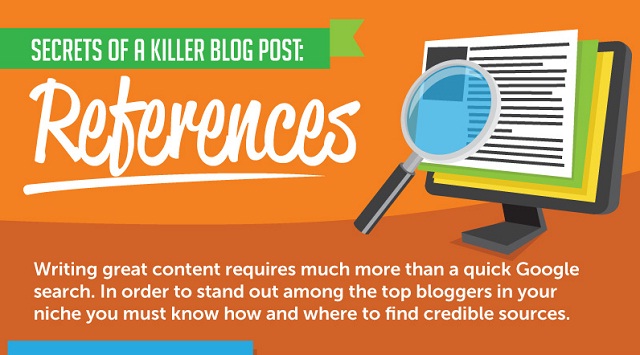 Secrets of a Killer Blog Post: References #infographic - Visualistan