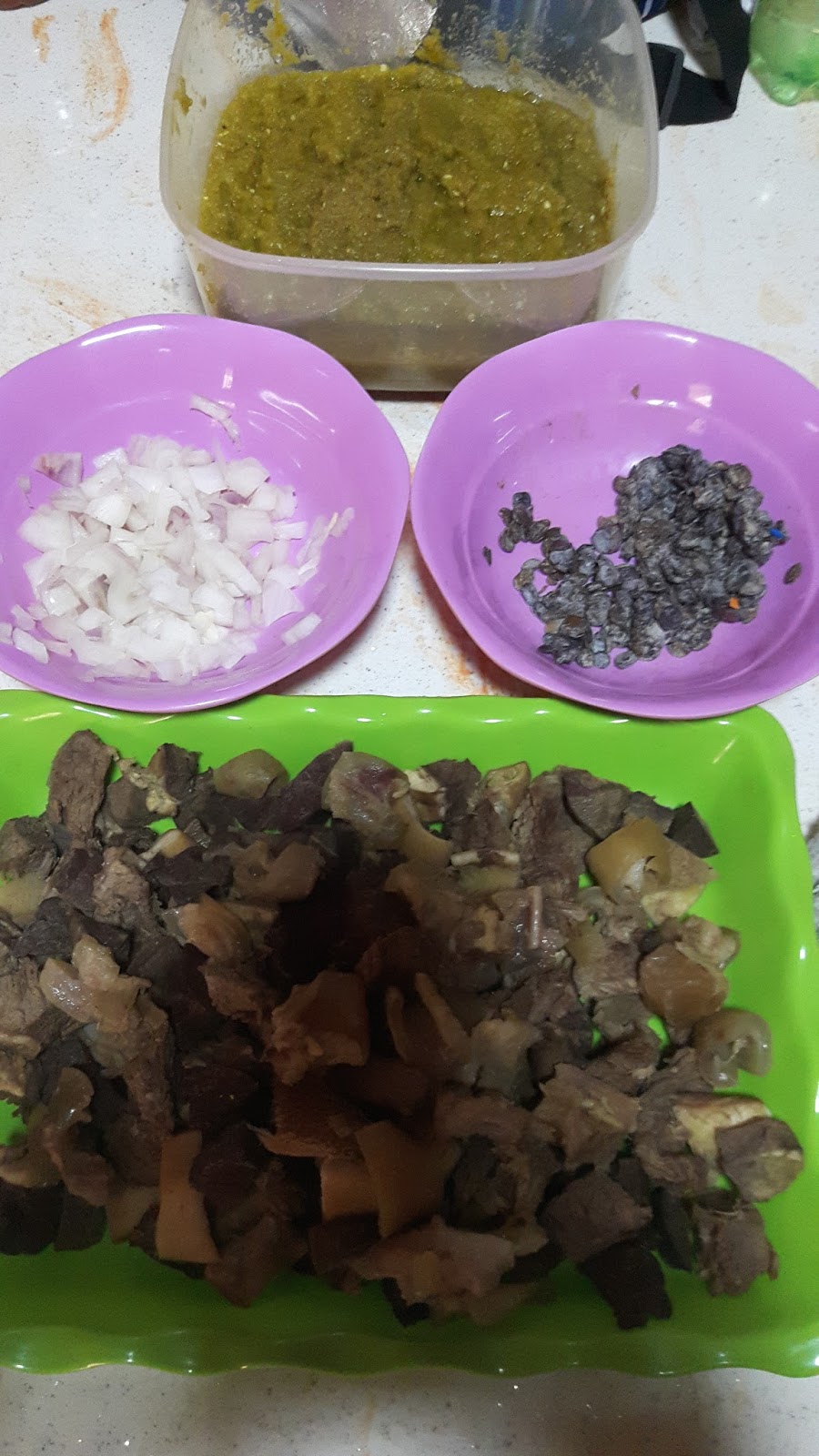 Habbies CookBook: Ayamase Sauce A.K.A Ofada Stew