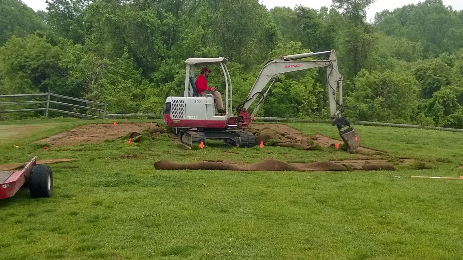 Fieldstone Golf Club Agronomy: Practice Fairway Bunker Construction