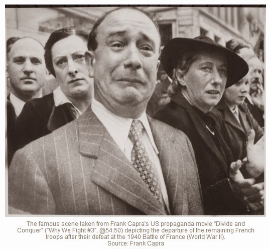 A French citizen cries as he sees the Nazis taking Paris. 1940 ...