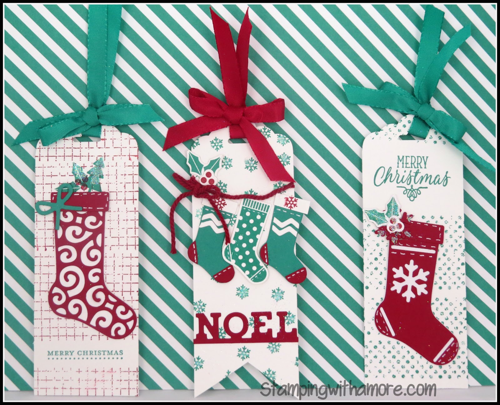 Stampingwithamore: Hang Your Stocking Christmas Tags