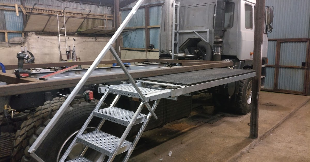 Tatra Overland Truck Build: Slide out Step System, Part 2