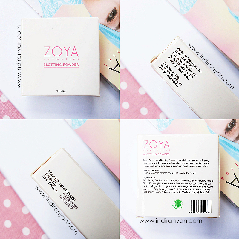 [REVIEW] Zoya Cosmetics Blotting Powder* | What Indira Loves