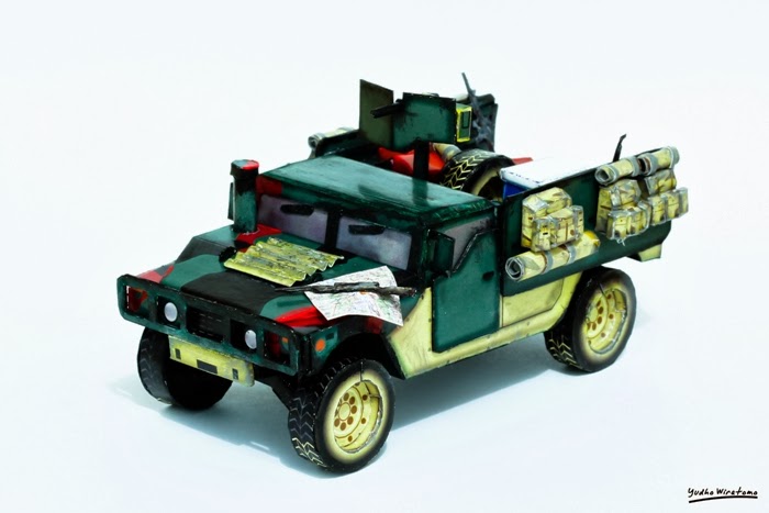 Papercraft Humvee M988 I.E.D - Papercraft4u | Free Papercrafts, Paper ...