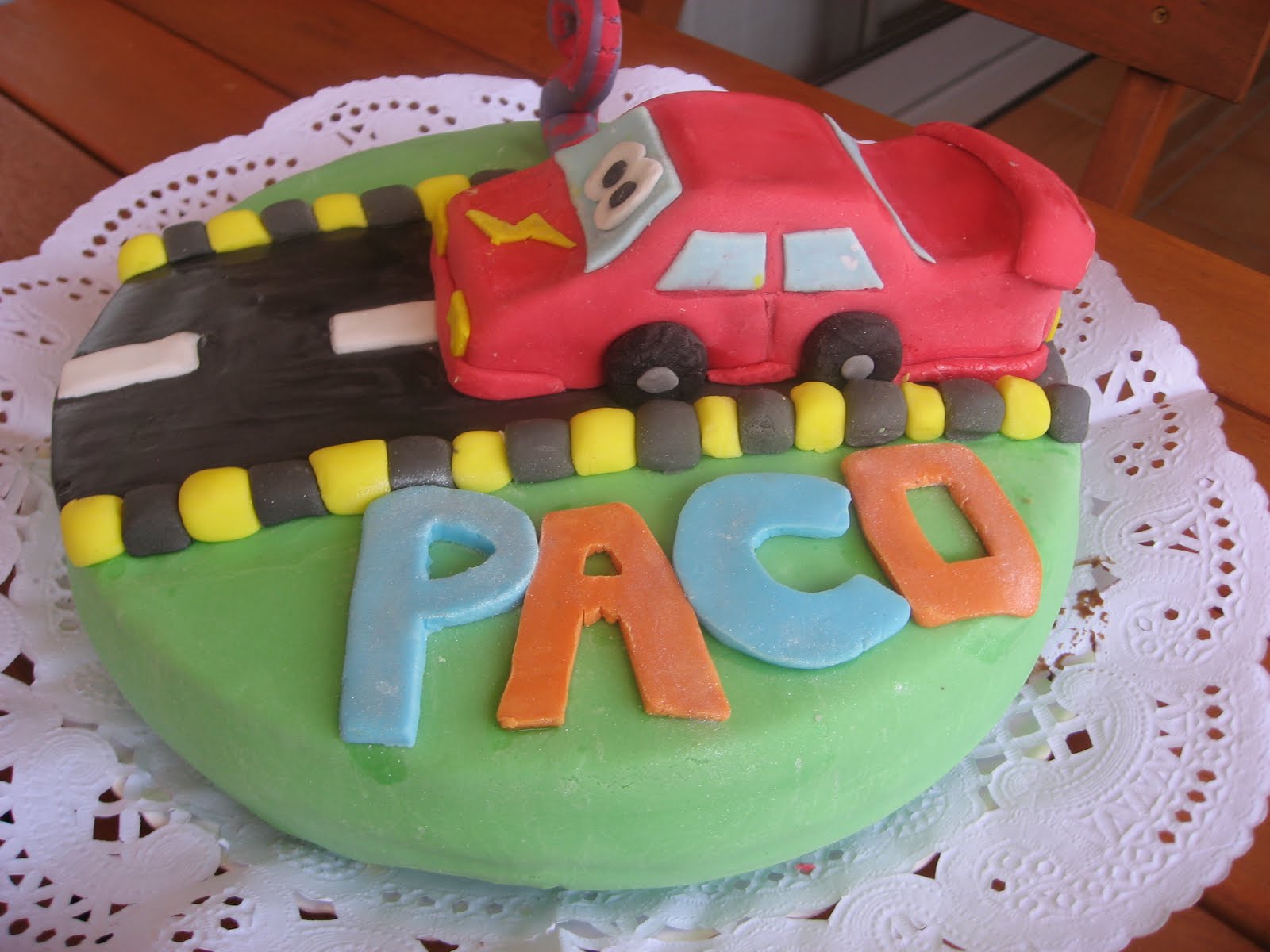 MI DULCE MARTINA: Tarta cumpleaños para PACO!!!!!! 2 añitos ya