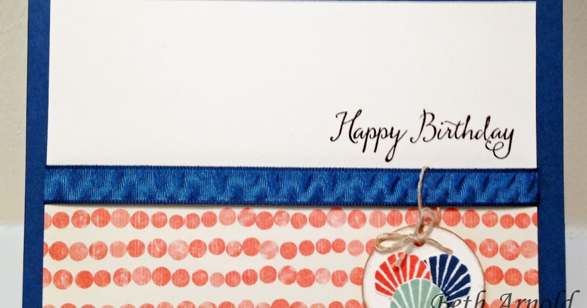 Craft with Beth: Seaside Shore Shell Birthday Card