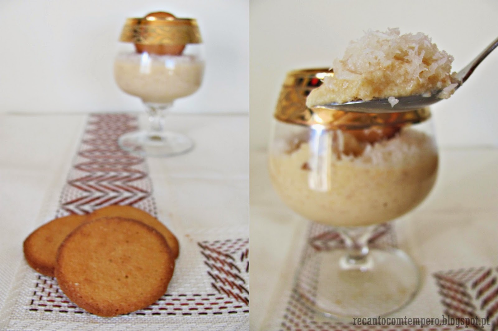 Mousse de bolacha de coco
